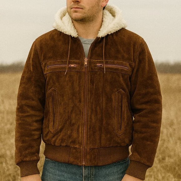 Montgomery Ward | Jackets & Coats | Vintage Mens Sz 42 Coat Suede Brown ...